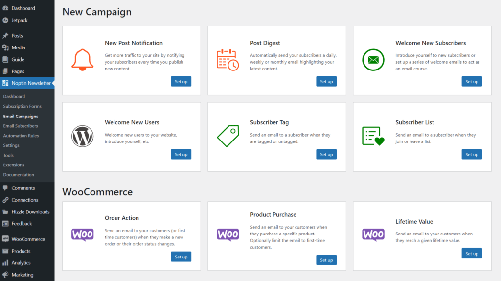 How to set up Automated Emails | Noptin