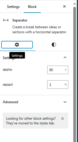 Separator Block | Noptin